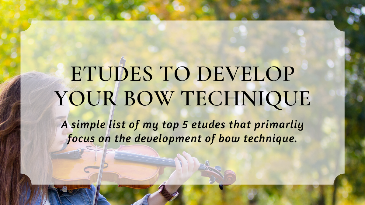Violin Bowing Etudes – AD Bows, LLC